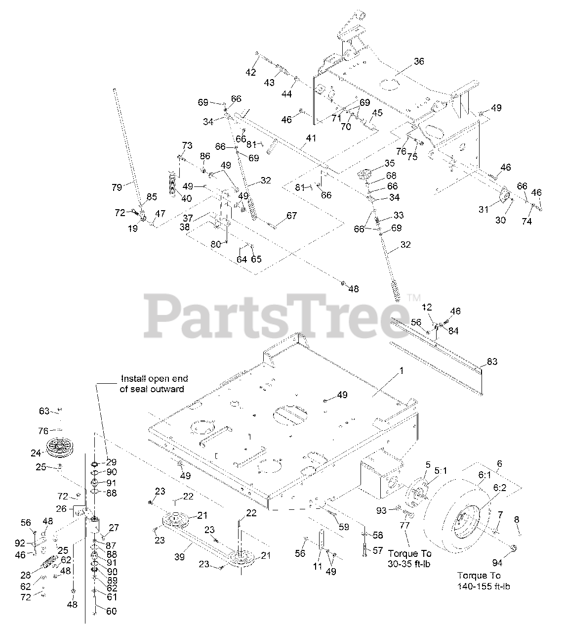 Exmark TTX650EKCE524 - Exmark 52" Turf Tracer X-Series Walk-Behind ...