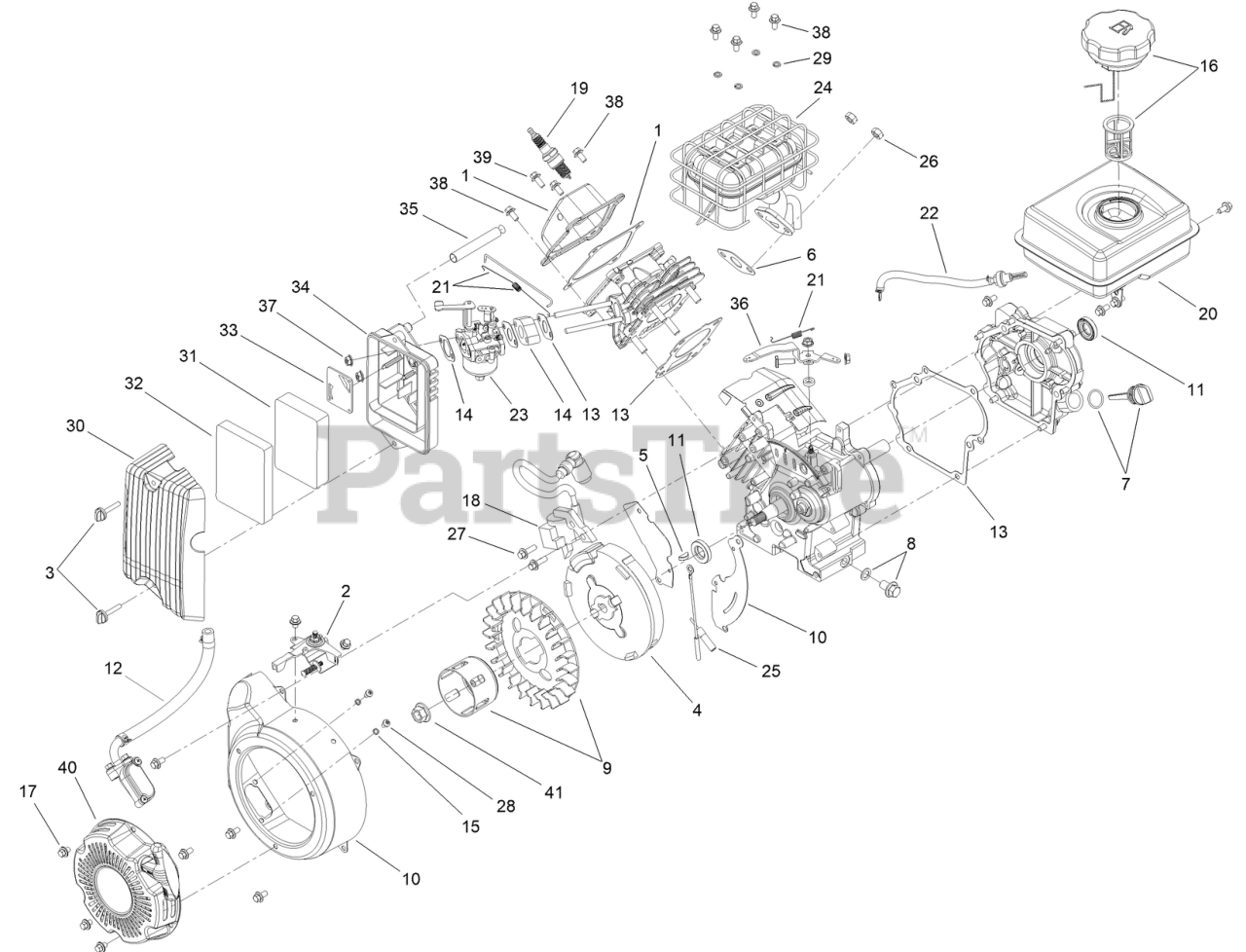Toro 58604 - Toro Front-Tine Tiller/Cultivator (SN: 321000001 ...