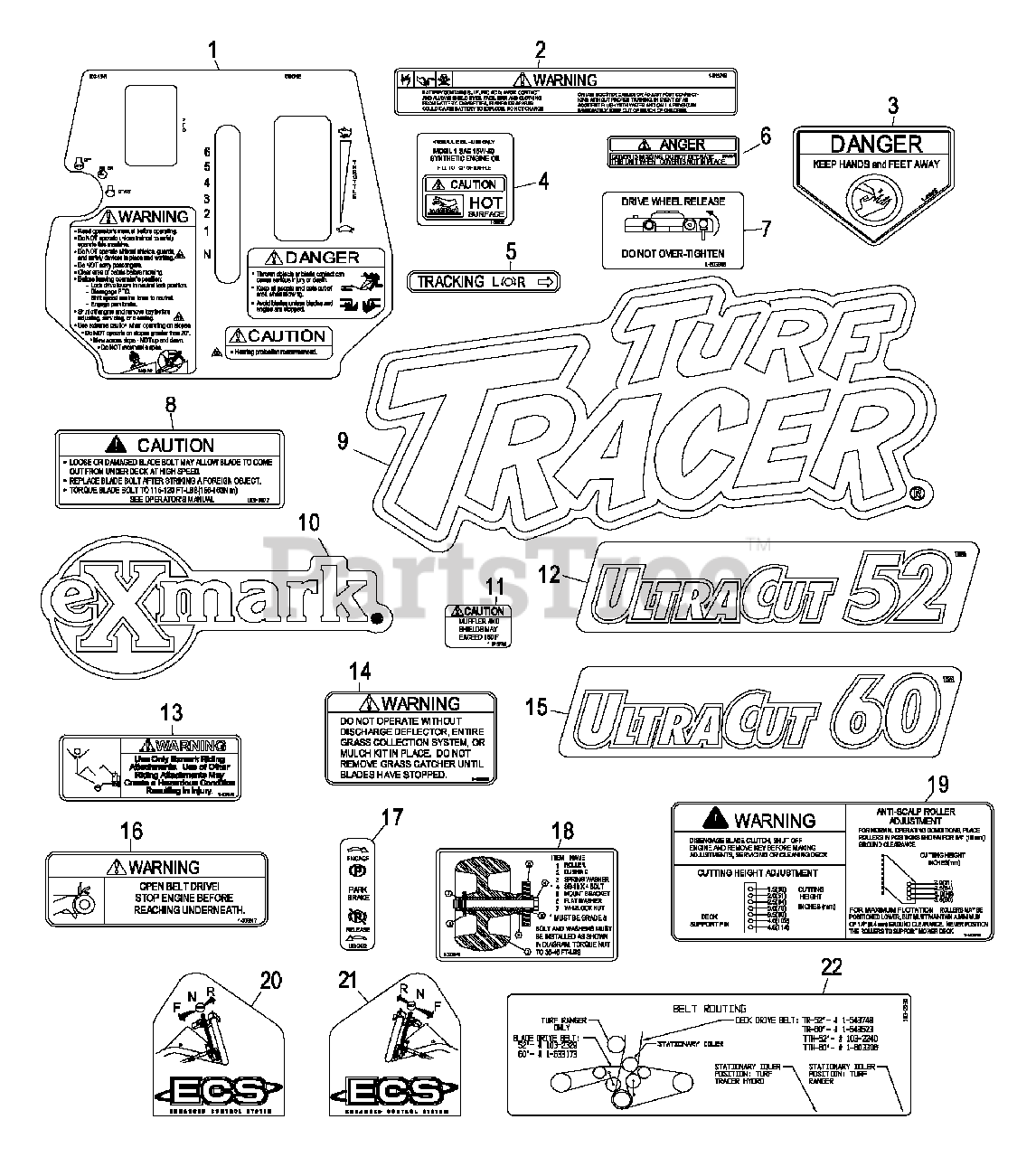 Exmark FMD604 - Exmark 60" Turf Tracer Hydro Walk-Behind Mower (SN ...