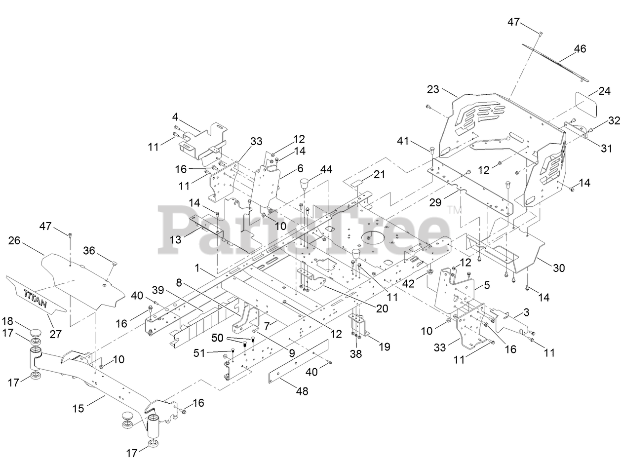 Toro 75311 - Toro 48" Titan MyRide Zero-Turn Mower (SN: 400000000 ...