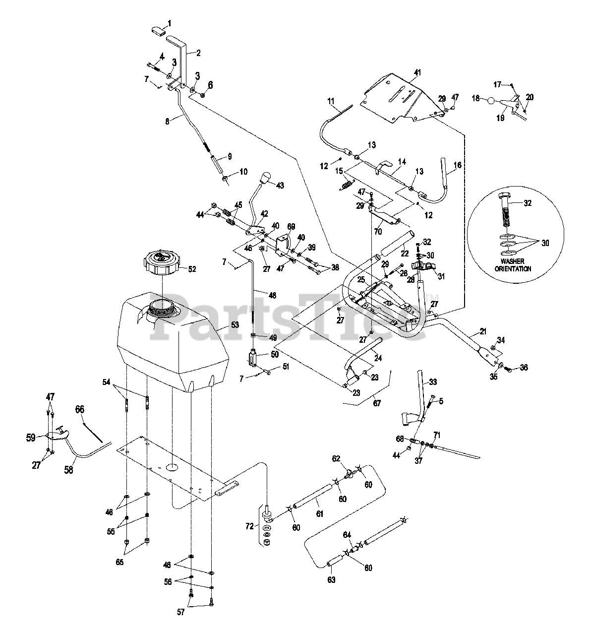 Exmark TT5217KAC - Exmark 52" Turf Tracer HP Walk-Behind Mower, 17hp ...