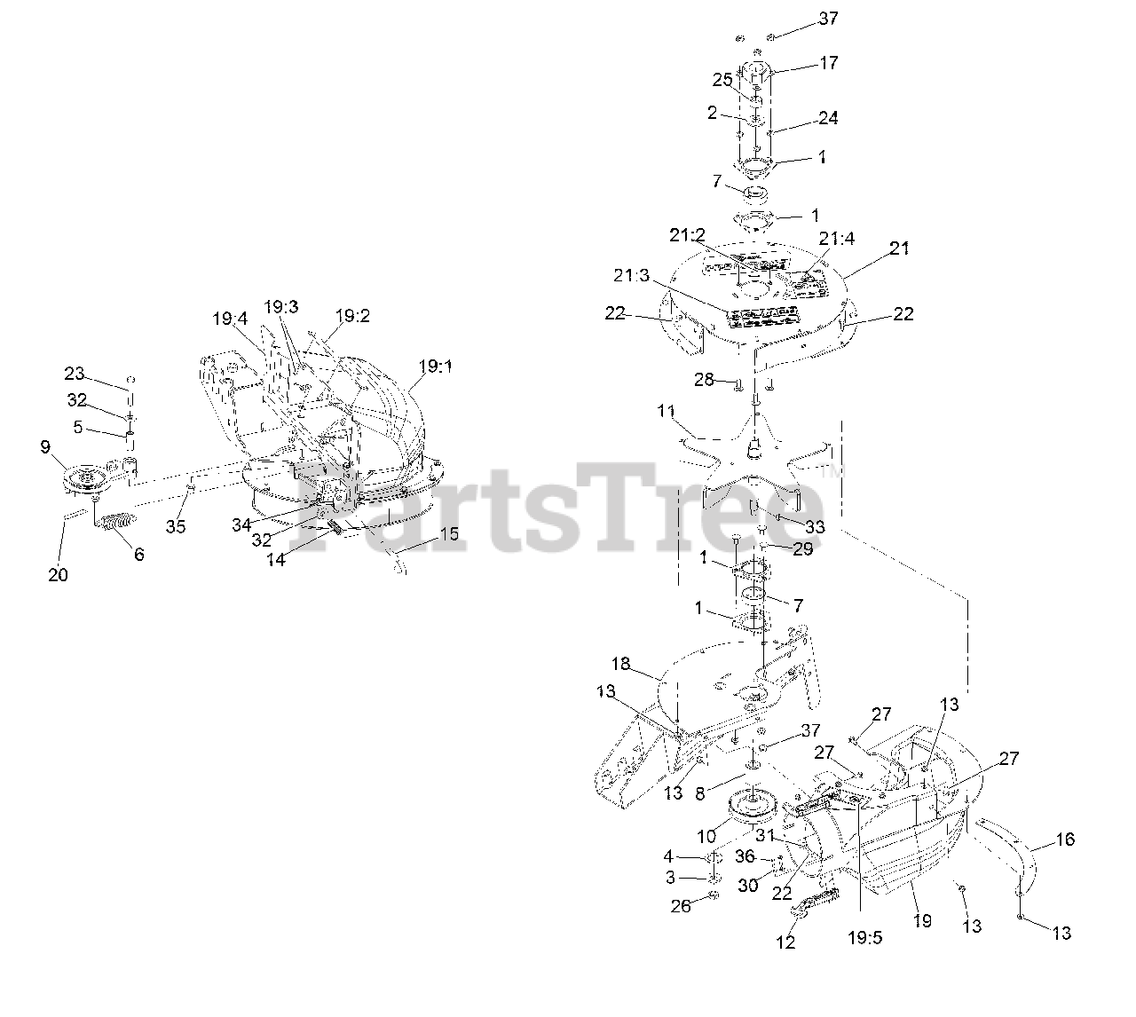 Exmark 126-6122 - Exmark Ultra Vac Bagger for Radius Mower (SN ...
