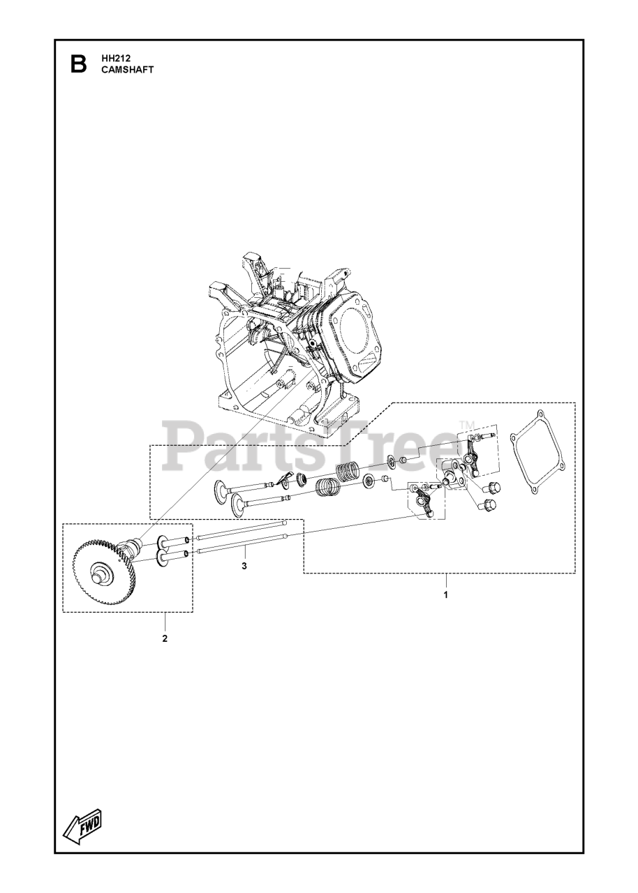 Husqvarna 596210001 - Husqvarna Engine (2020-05) CAMSHAFT & VALVE Parts ...