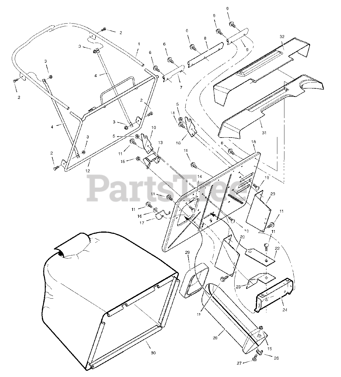 Murray 312006x51A (7800523) - Murray 30" Lawn Tractor (2009) Grass ...