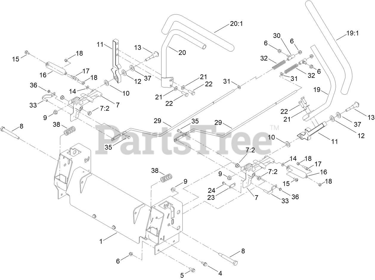 Toro 75305 (ZX 5400) - Toro 54" Titan Zero-Turn Mower (SN: 411600000 ...