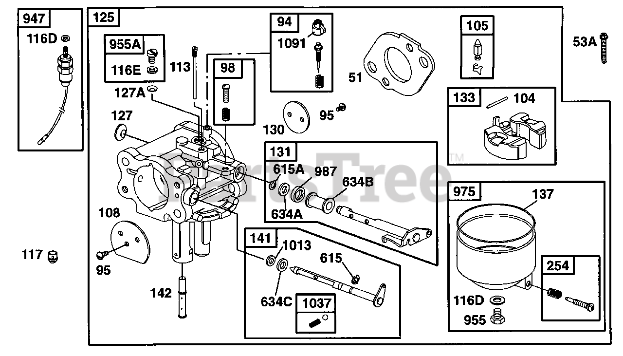 Briggs & Stratton 290777-0410-01 - Briggs & Stratton Vertical Engine ...