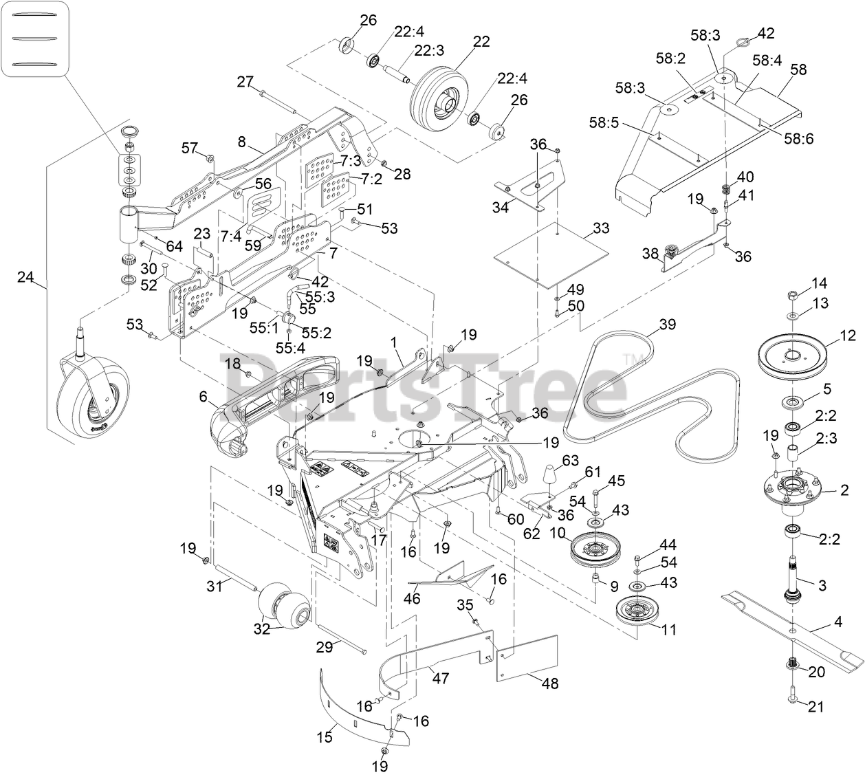 Exmark LZS88CDYM96RW0 - Exmark 96" Lazer Z Diesel Zero-Turn Mower ...