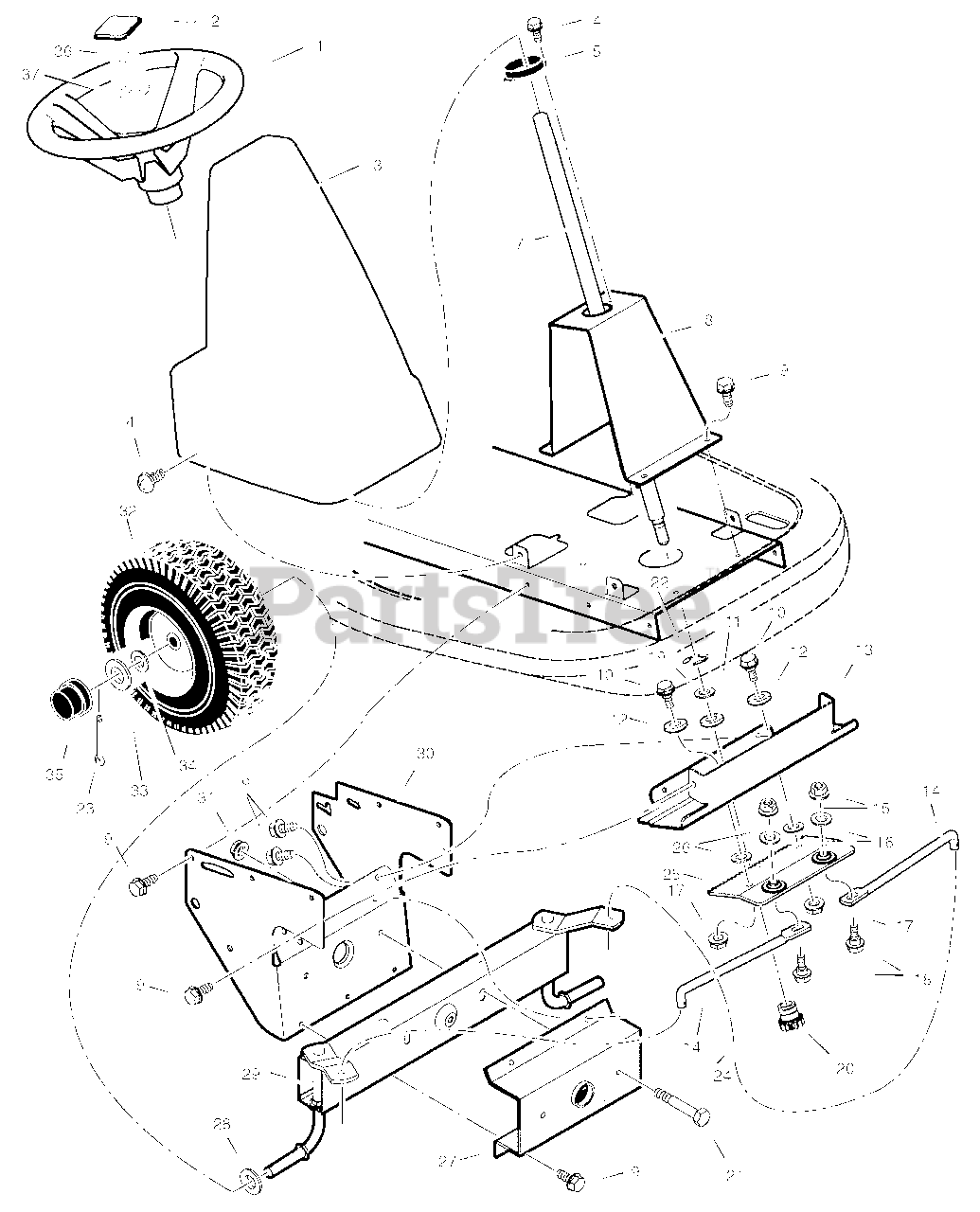 Craftsman 536.270281 - Craftsman 30" Lawn Tractor (2004) (Sears ...