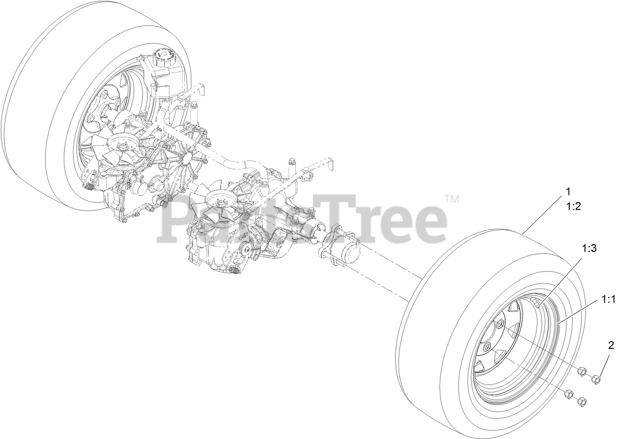 Exmark RAE720CKC48300 - Exmark 48" Radius E-Series Zero-Turn Mower ...