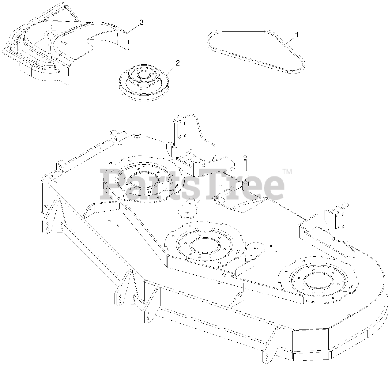 Exmark LZUV3B - Exmark Ultra Vac Triple Bagger for Lazer Z Mower (SN ...