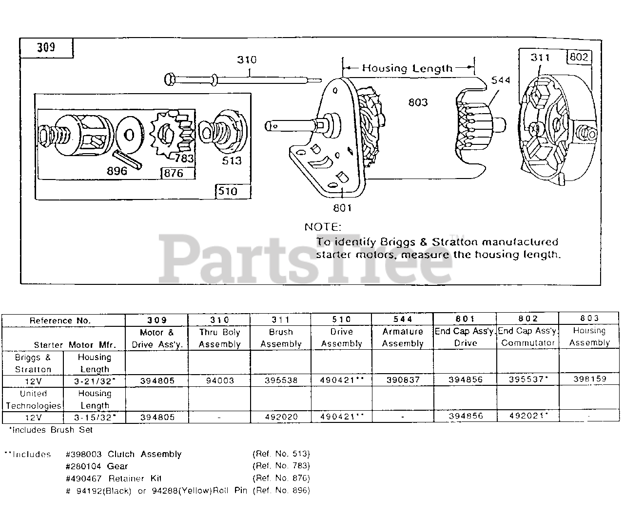 Briggs & Stratton 195437-0862-01 - Briggs & Stratton Horizontal Engine ...