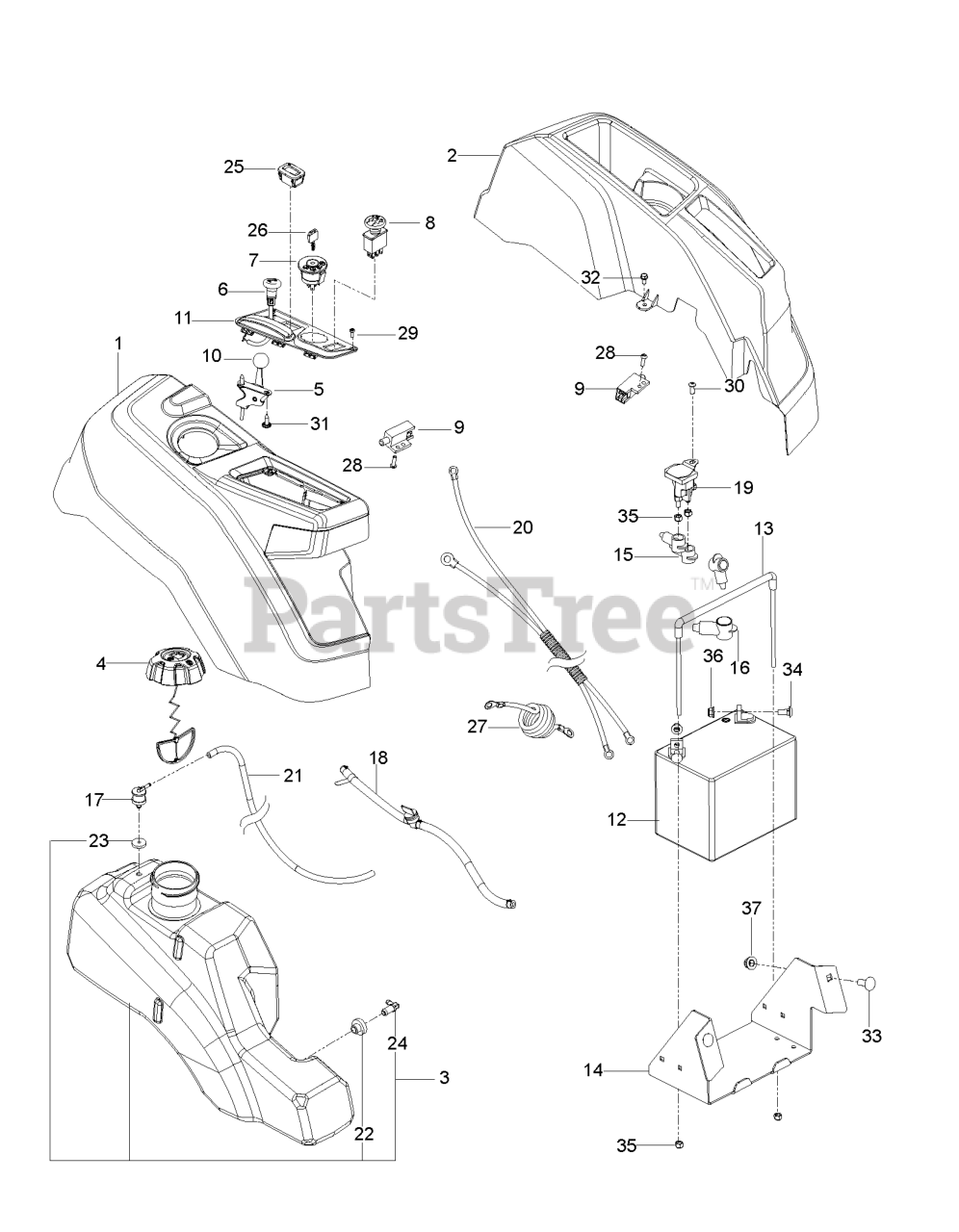 Husqvarna Z 254 (967045201-00) - Husqvarna 54" Zero-Turn Mower (2015-09 ...