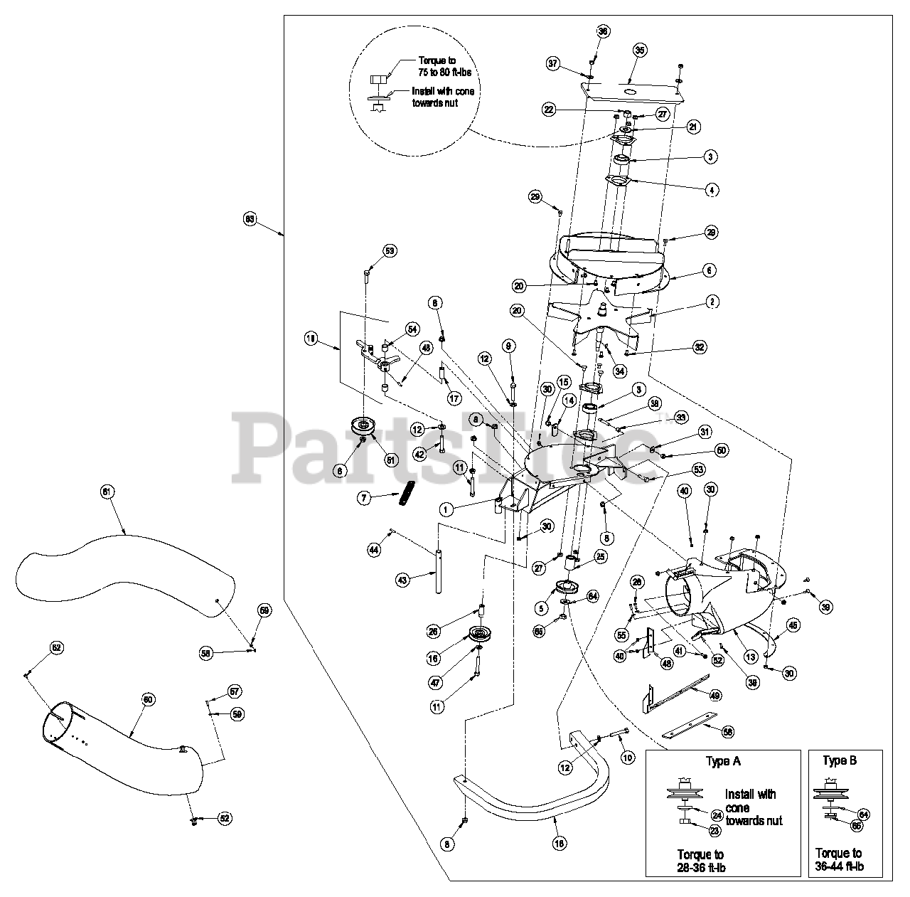Exmark UV60 (UV6672) - Exmark Ultra Vac Bagger for Lazer Z Mower (SN ...
