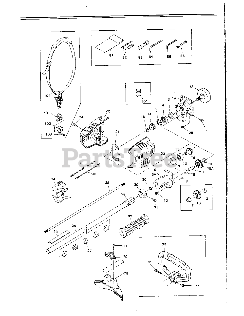 RedMax SGC 220 DL - RedMax Reciprocator Trimmer (SN: 918000 & Above ...