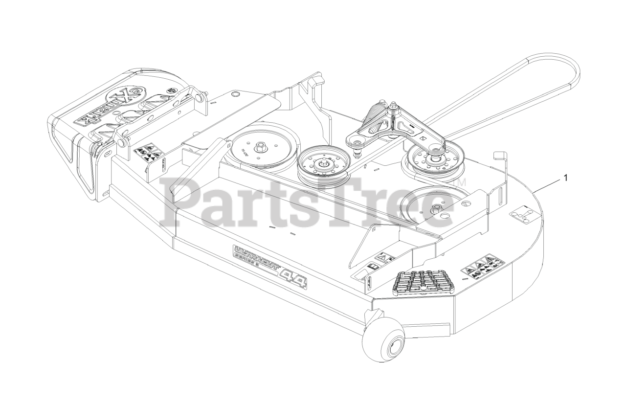Exmark RAE708GEM44300 - Exmark 44" Radius E-Series Zero-Turn Mower ...