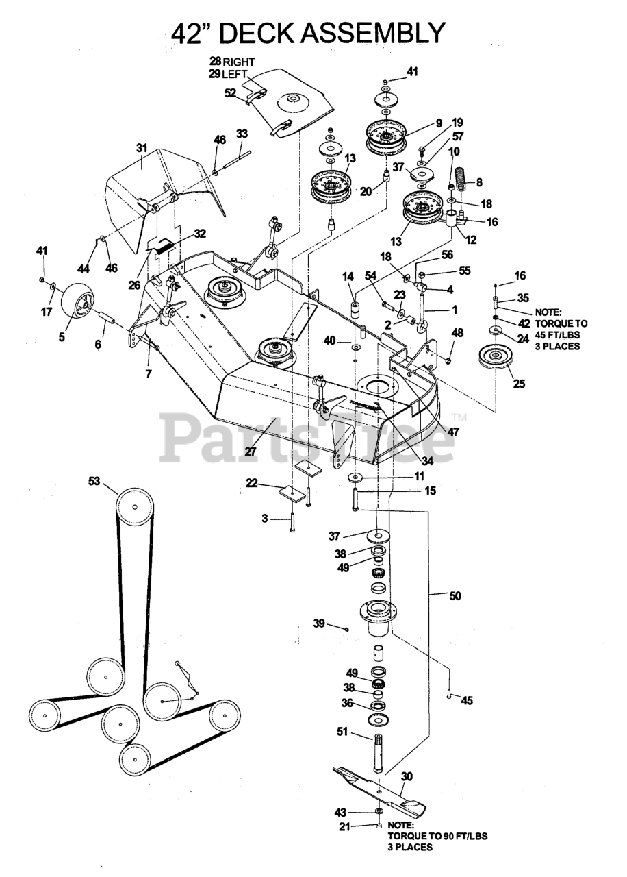 Husqvarna iZ 4217 T (968999254) - Husqvarna 42" Zero-Turn Mower (2006 ...