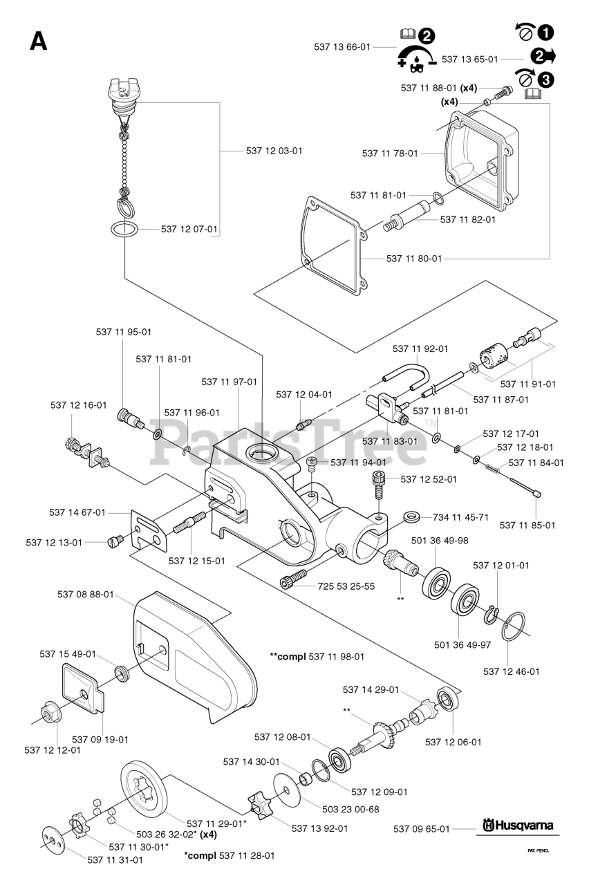 Husqvarna 325 P - Husqvarna Pole Saw (SN: 20020100001 - 20021800000 ...