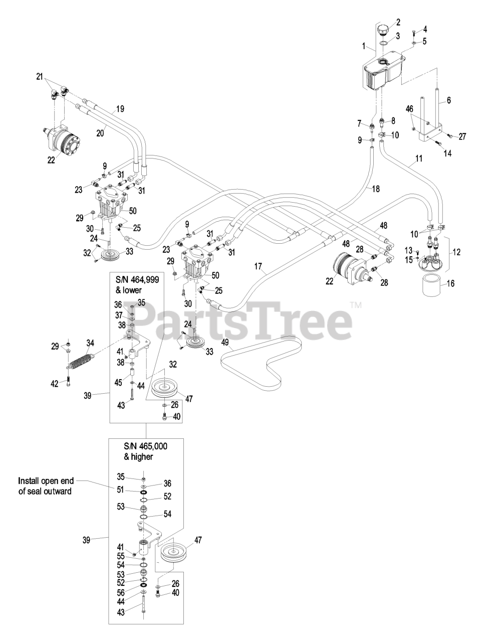 Exmark LHP4417KA - Exmark 44" Lazer Z HP Zero-Turn Mower, 17HP Kawasaki ...