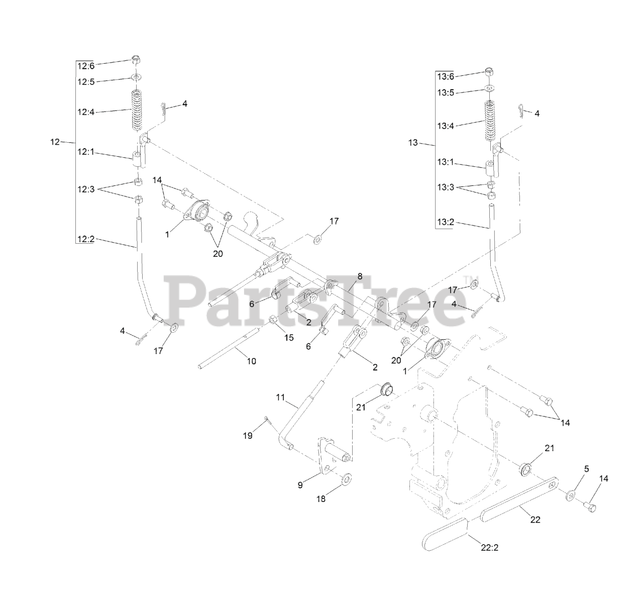 Exmark NVS730AKC48000 - Exmark 48" Navigator Front Mount Mower, Kohler ...