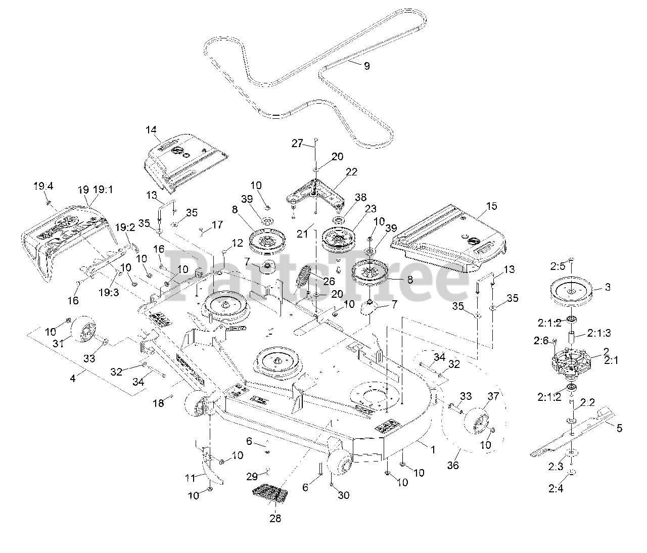 Exmark RAE708GEM60300 - Exmark 60" Radius E-Series Zero-Turn Mower ...