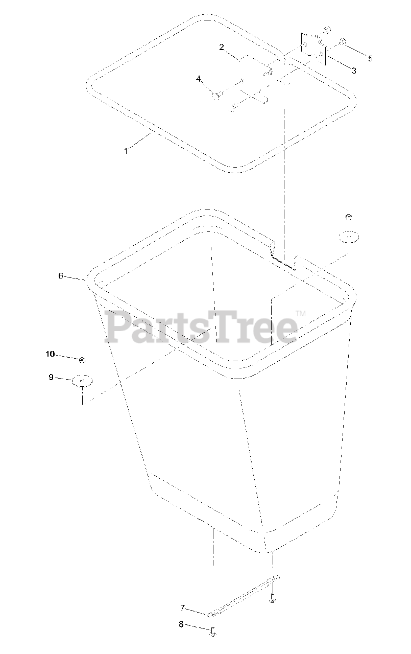 Exmark 126-6954 - Exmark Ultra Vac Bagger for Radius Mower, Heavy Duty ...