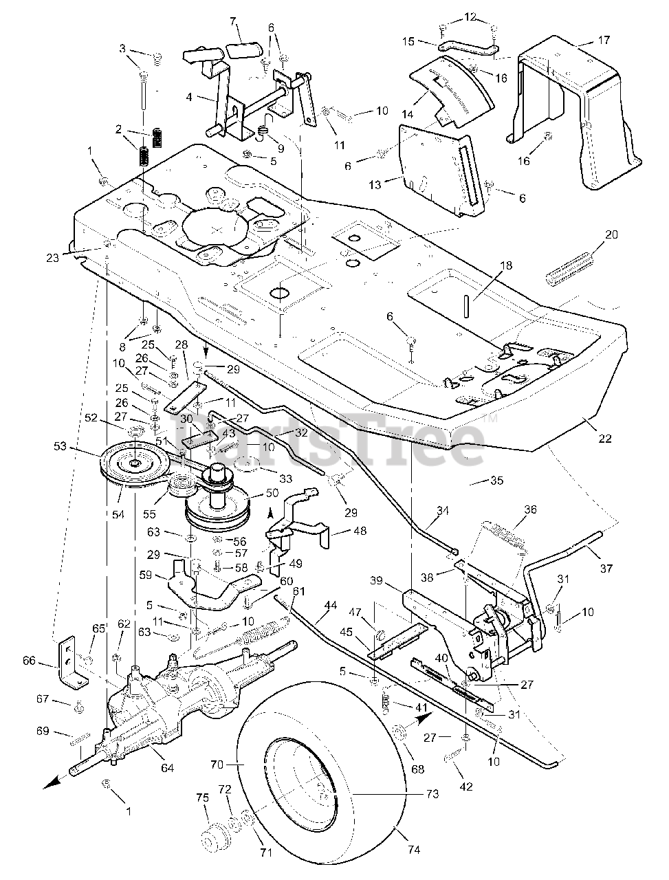 Murray 30540x98B - Murray 30" Rear-Engine Riding Mower (1999) Motion ...