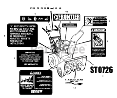 Frontier ST0726 (626750x16C) - Frontier 26" Snow Thrower (2005) Parts ...