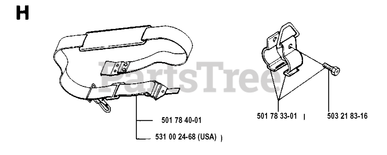 Husqvarna 125 E - Husqvarna Handheld Edger (Original) HARNESS Parts ...