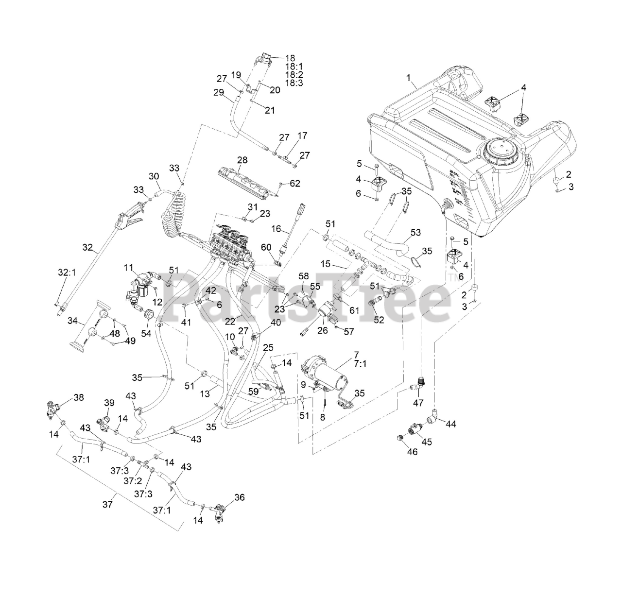 Exmark ZSL3620 - Exmark Z-Spray LTS Stand-on Sprayer, 3.8 GPM Pump (SN ...