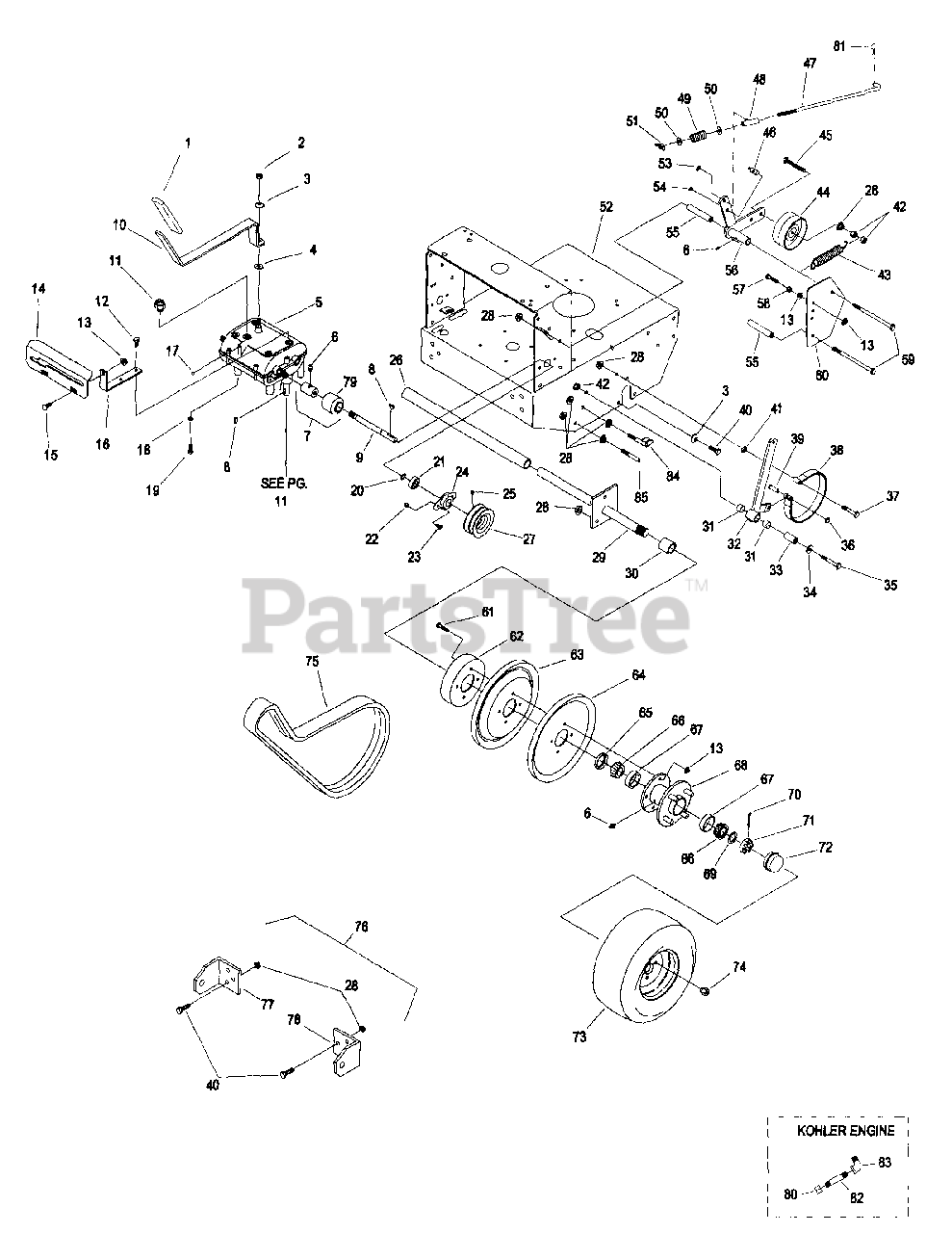 Exmark MHP3615KC - Exmark 36" Metro HP Walk-Behind Mower, 15hp Kohler ...