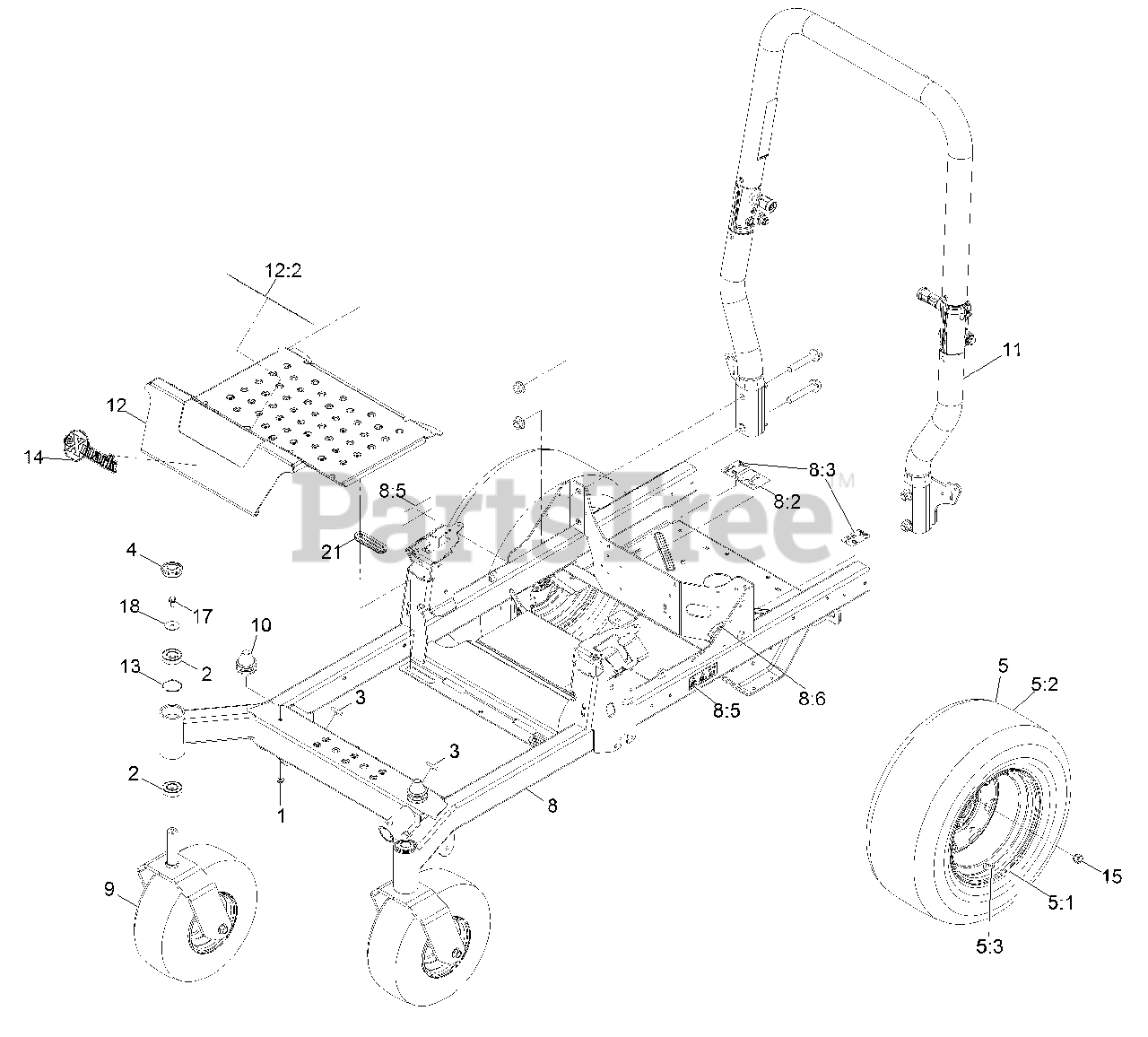 Exmark RAE708GEM60300 - Exmark 60" Radius E-Series Zero-Turn Mower ...