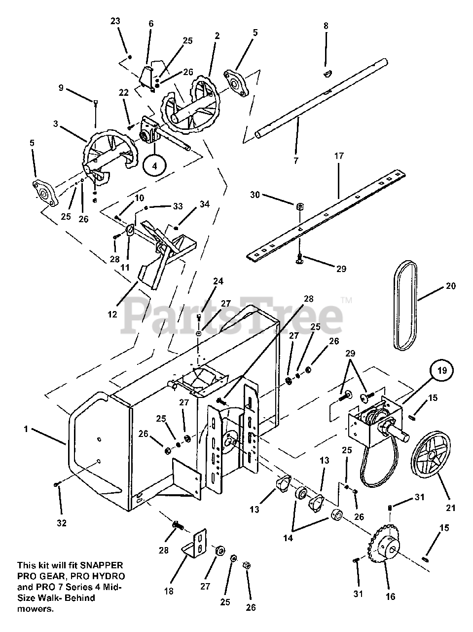 Snapper 7063004 - Snapper 40" Snow Blower PRO Kit Two Stage Snowblower ...