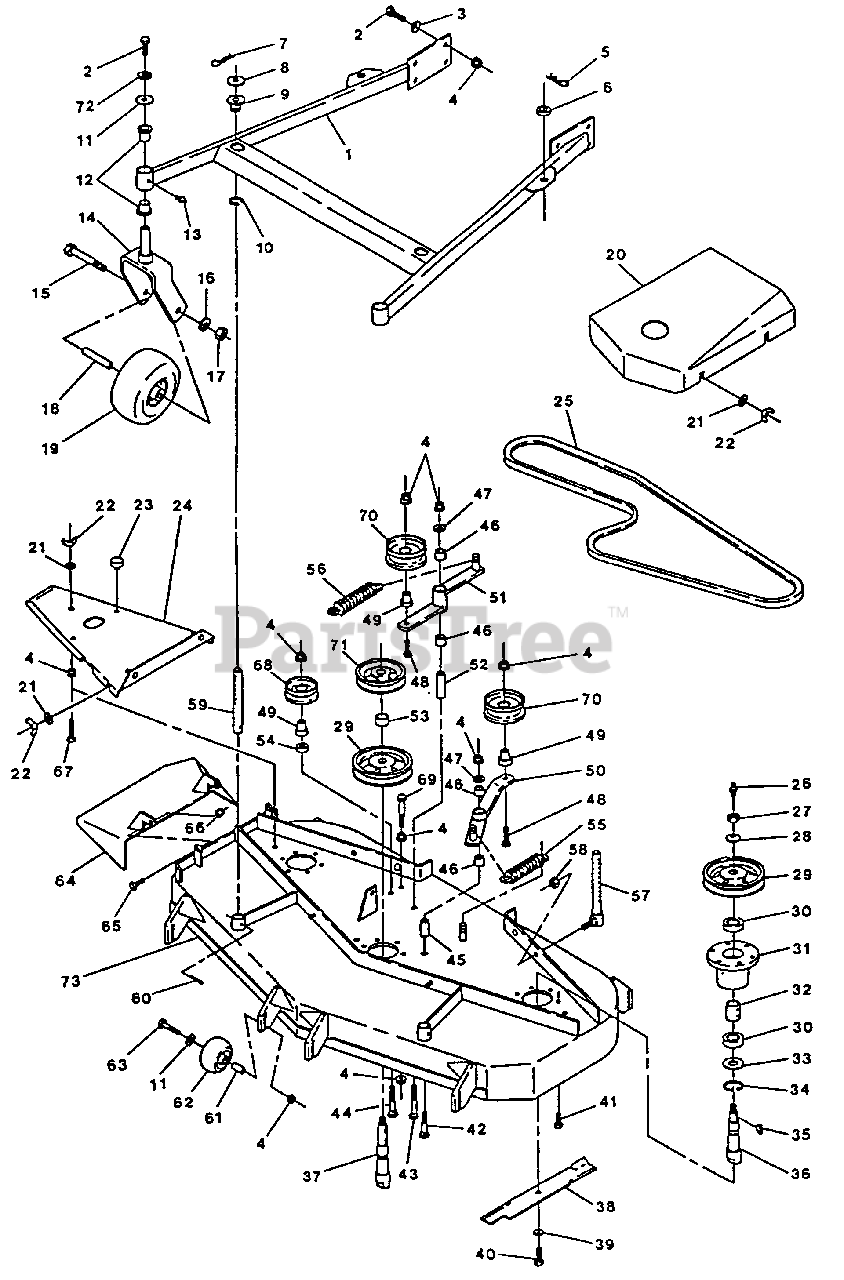 Exmark FMD60 - Exmark 60" Turf Ranger Front Mount Mower (SN: 000001 ...