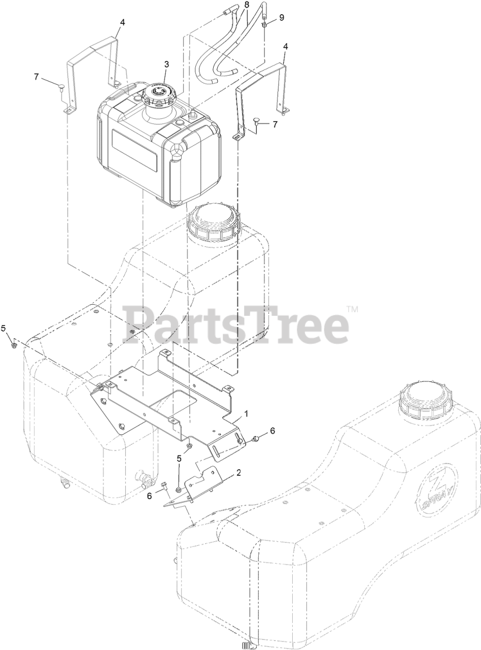 Exmark ZS5260 - Exmark Z-Spray Z-Max Stand-on Sprayer, 5 GPM Pump (SN ...