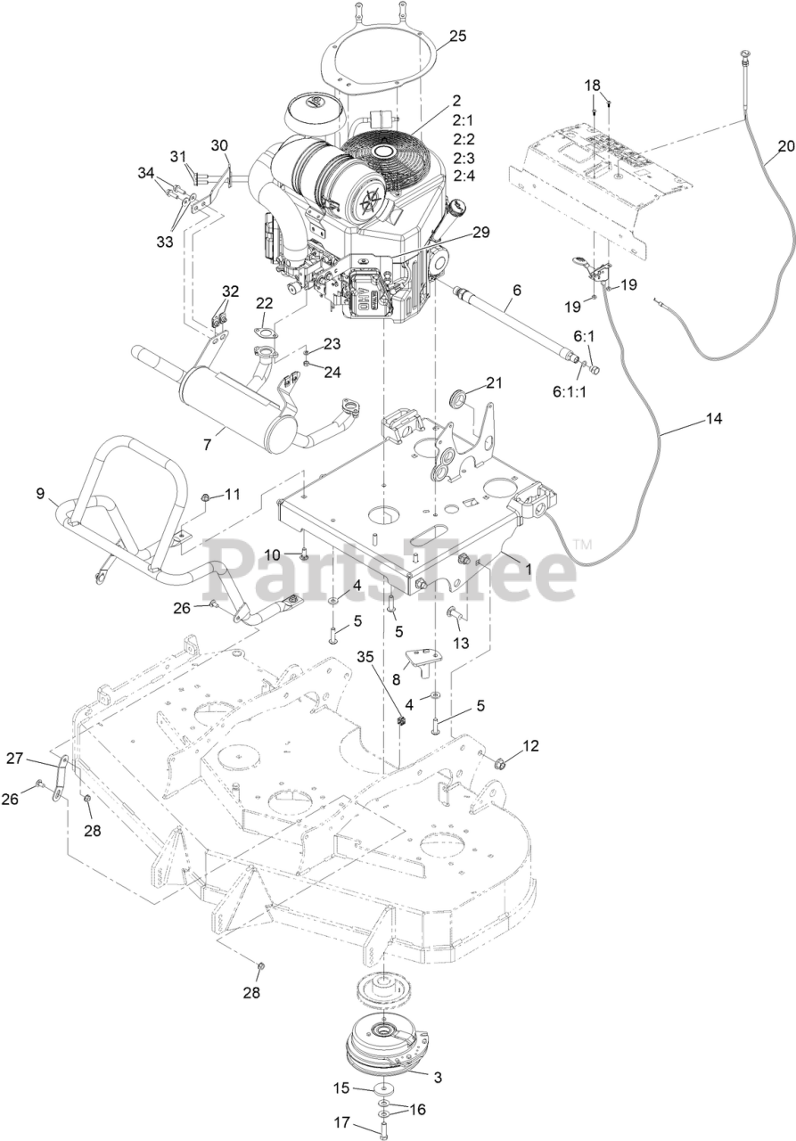 Exmark VXS730GKA52400 - Exmark 52" Vertex S-Series Stand-On Mower ...