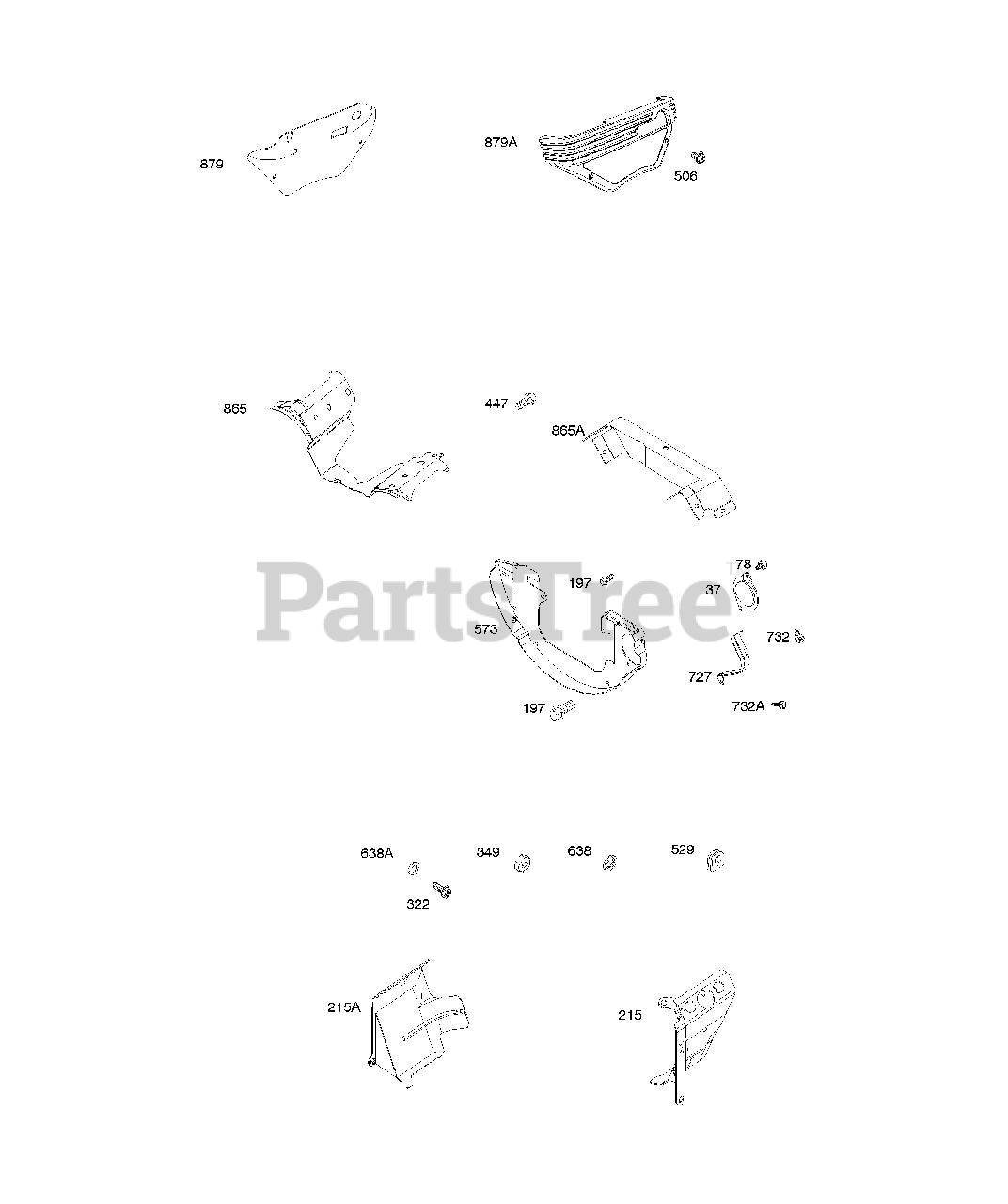 Briggs & Stratton 305447-3079-G1 - Briggs & Stratton Horizontal Engine ...