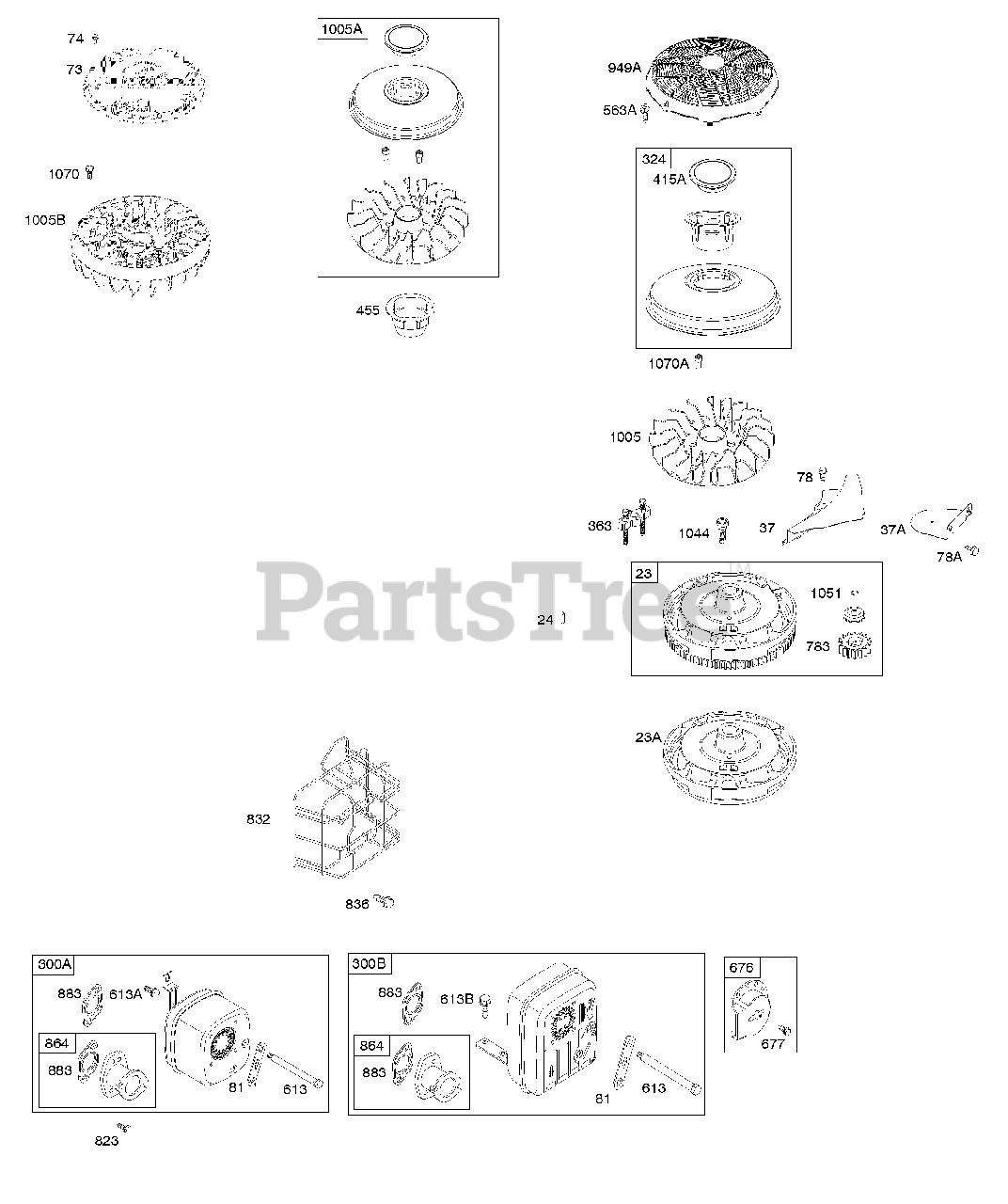 Briggs & Stratton 219807-3695-G5 - Briggs & Stratton Vertical Engine ...