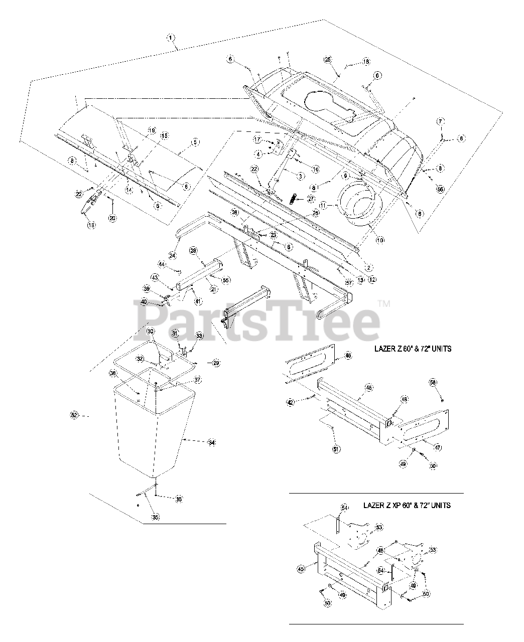 Exmark Ultra Vac - Exmark Ultra Vac Bagger for Lazer Z & Lazer Z XP ...