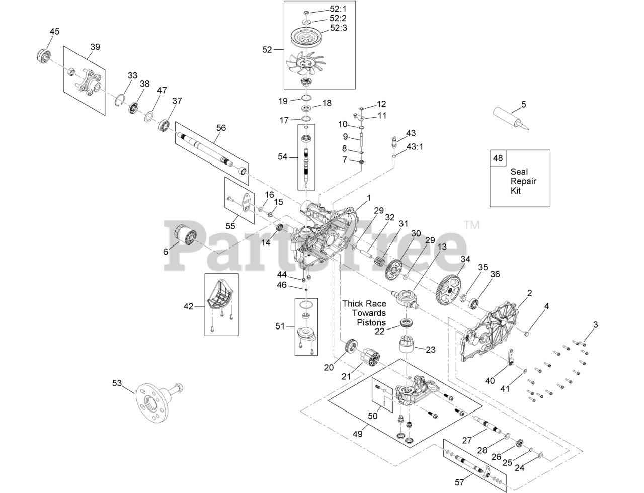 Toro 75311 - Toro 48" Titan MyRide Zero-Turn Mower (SN: 400000000 ...