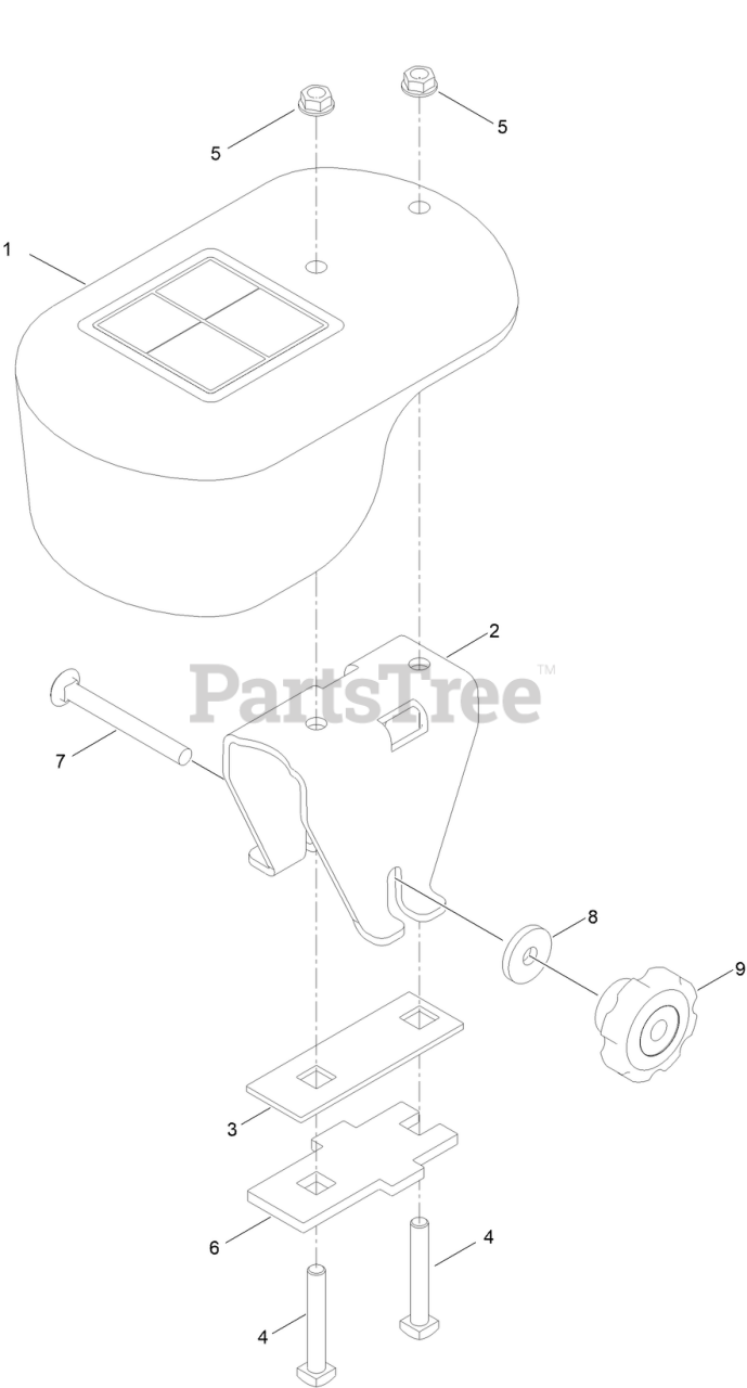 Exmark 126-6954 - Exmark Ultra Vac Bagger for Radius Mower, Heavy Duty ...