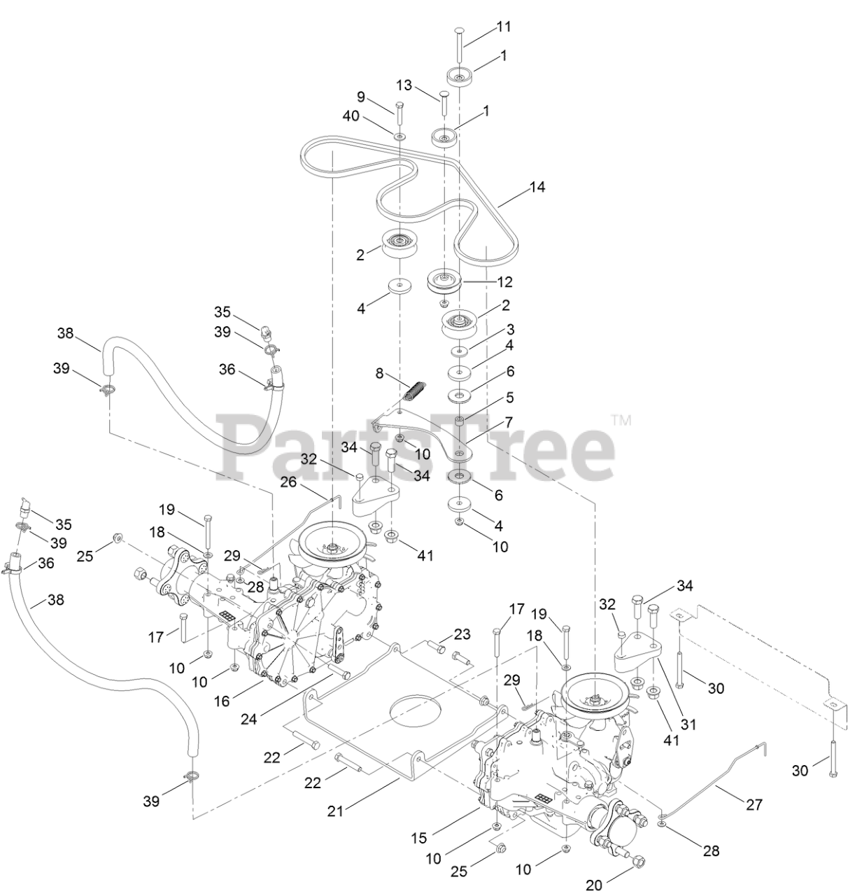 Toro 75311 TA - Toro 48" Titan MyRide Zero-Turn Mower (SN: 400000000 ...
