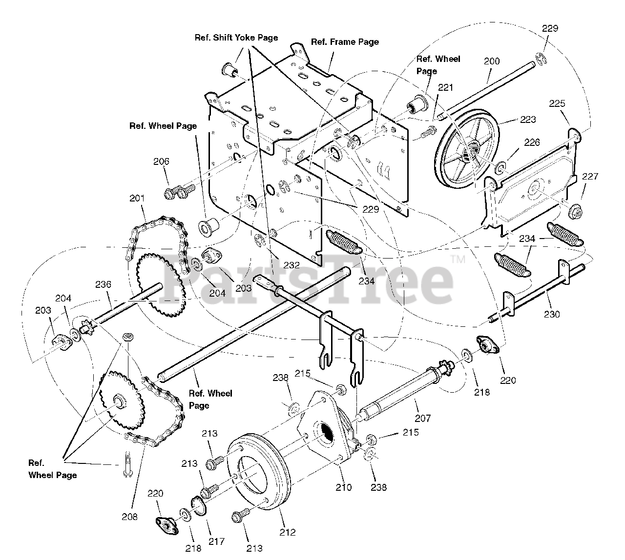 Dynamark 1695731 - Dynamark 24" Snow Thrower (2009) Drive (1740818 ...
