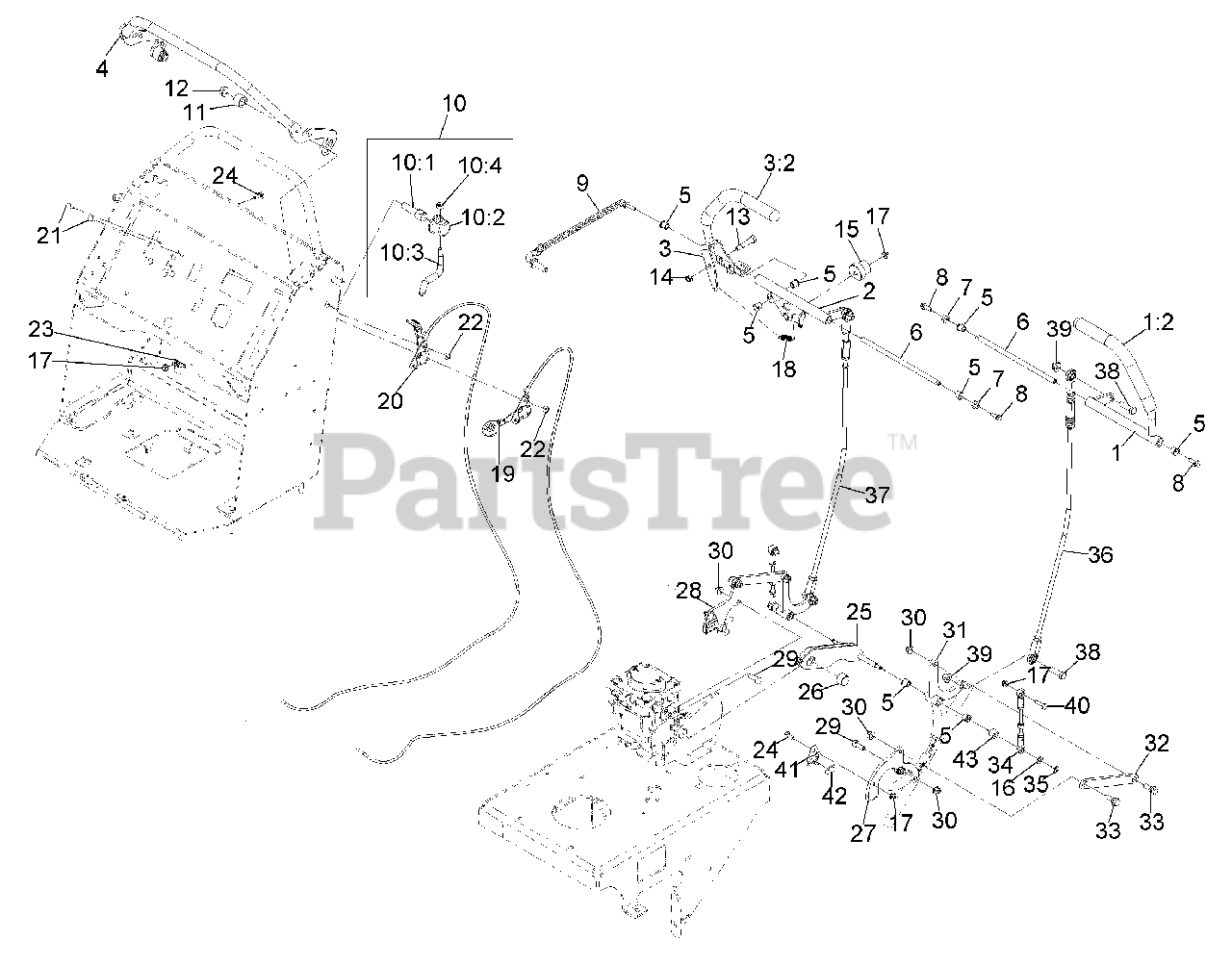 Exmark VTS541CKA36300 - Exmark 36" Vantage S-Series Stand-On Mower ...