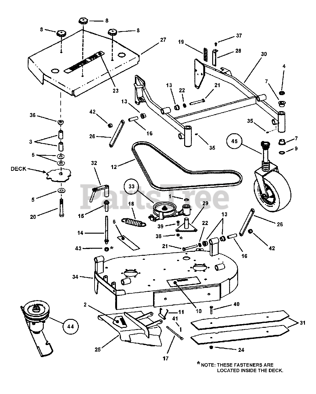 Snapper SPA 360 (84405) - Snapper 36" Pro Mower Deck Assembly 36" MOWER ...