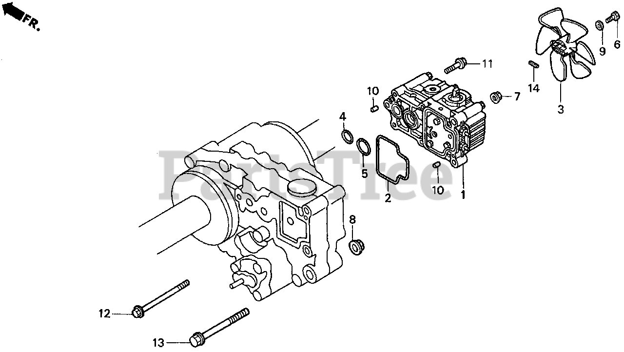 Honda H2013 HK1 SAC (MZBF) - Honda Harmony Lawn Tractor, Made in USA ...