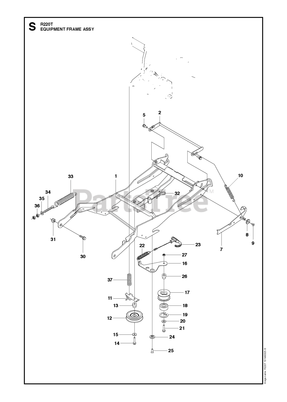 Husqvarna R 220 T - Husqvarna Swedish Riding Mower (Original) MOWER ...