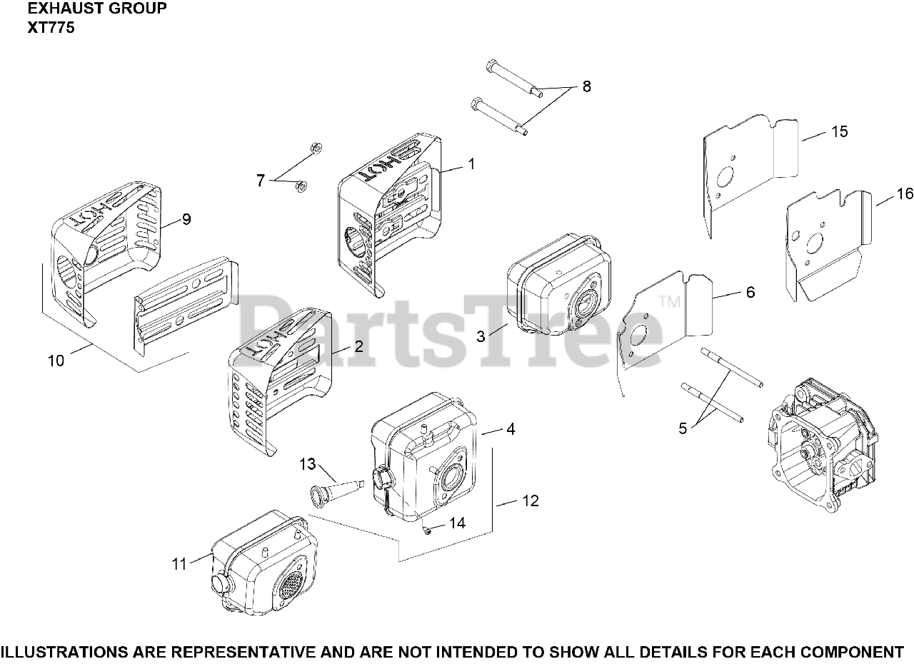 Kohler XT775-3078 - Kohler XT Series Engine, Made for Transdiesel, 7.75 ...