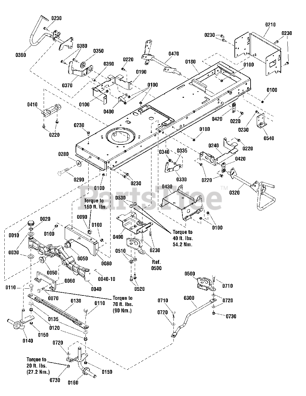 Snapper SPX 2548 (2691346-00) - Snapper LT150 Series 48" Lawn Tractor ...