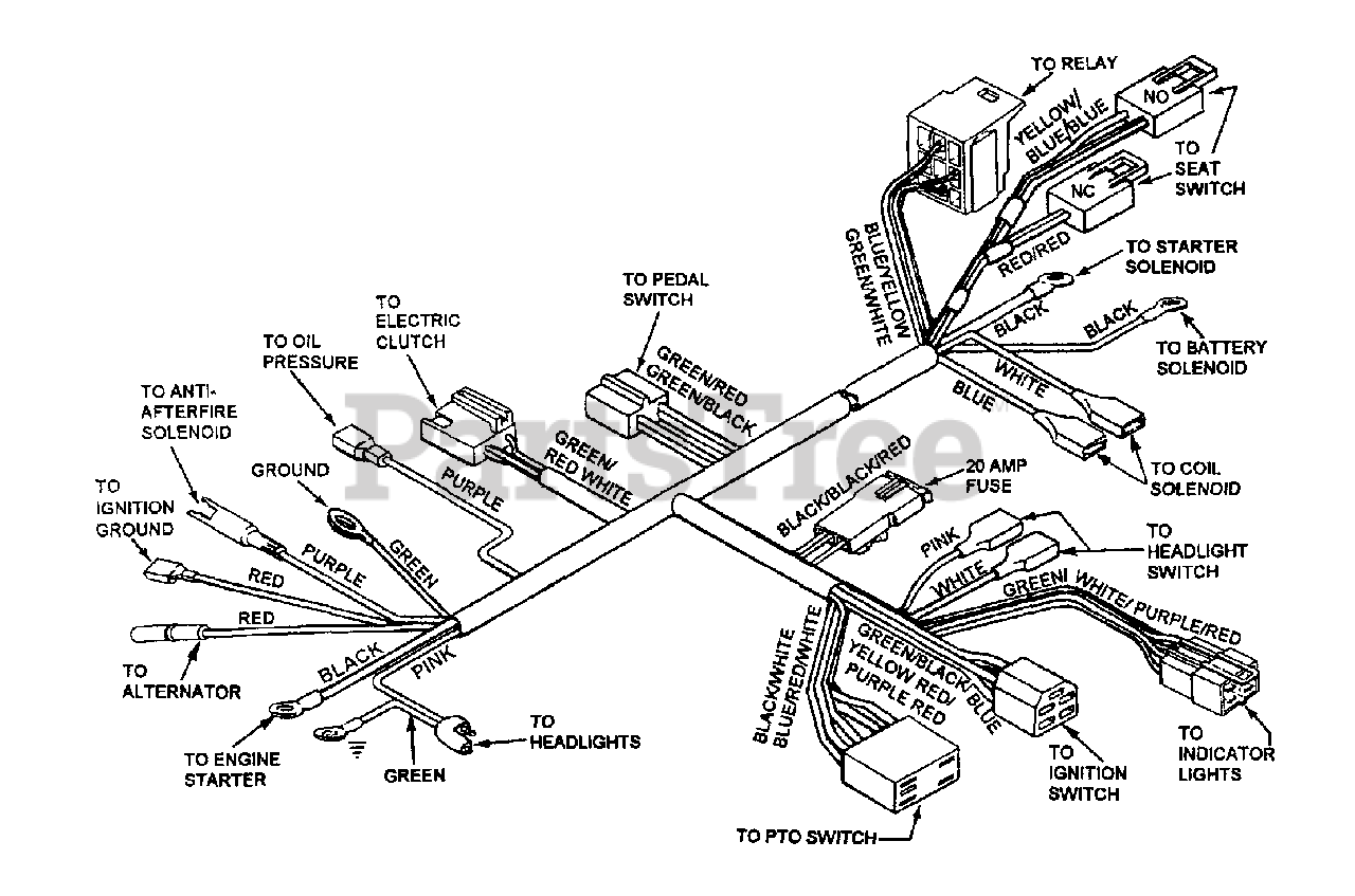 Snapper LT 160H42FBV2 (84358) - Snapper 42" Lawn Tractor, 16hp Wiring ...