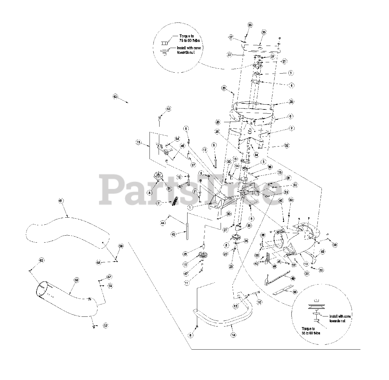 Exmark LZUV52 Z AS - Exmark Ultra Vac Bagger for Lazer Z AS Mower (SN ...
